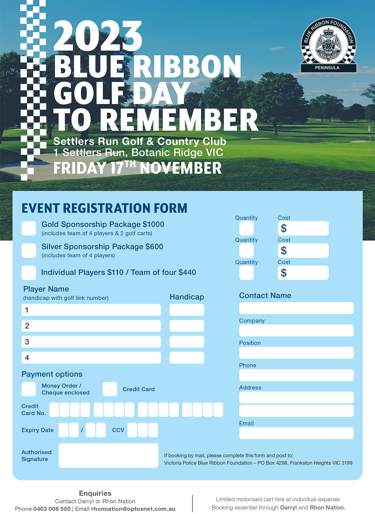 Other Events - Victoria Police Blue Ribbon Foundation