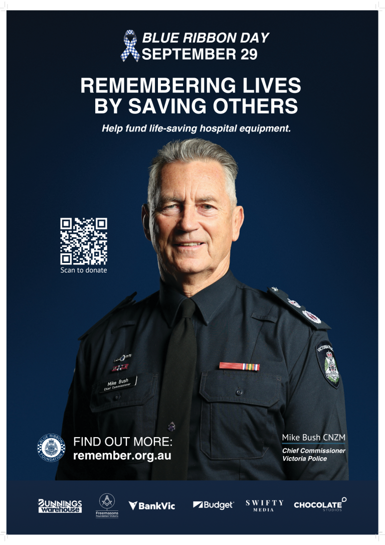 A3 Poster BRD 2025 - Victoria Police Blue Ribbon Foundation